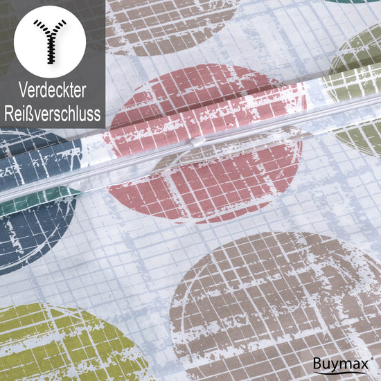 Buymax Renforcé Bettwäsche 100%Baumwolle – sueno Design & 80x80cm